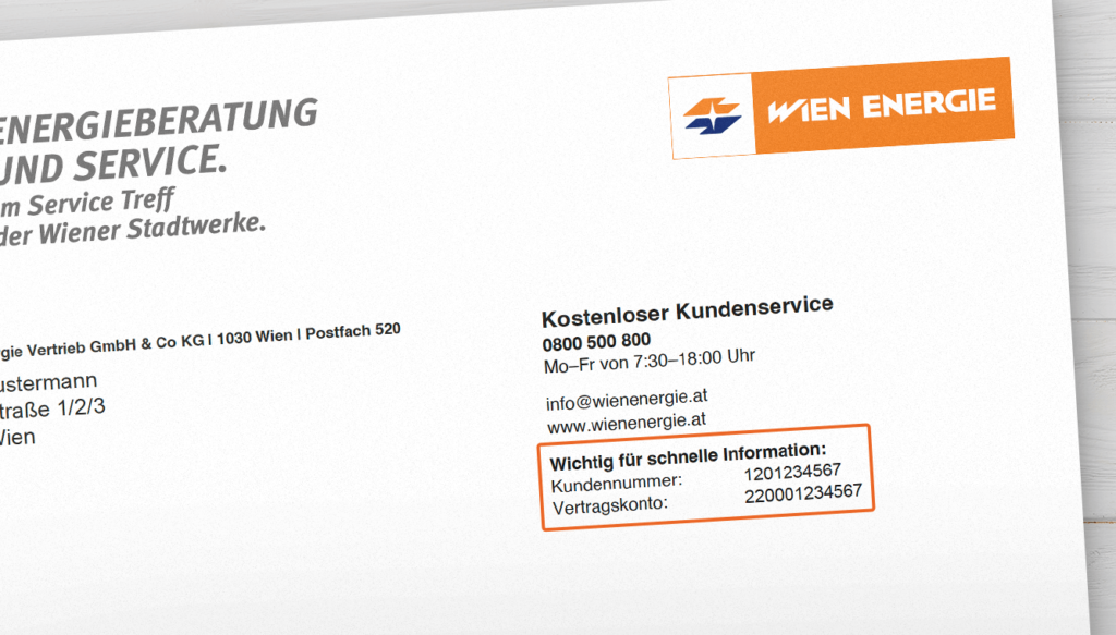 Kundennummer » Hier ist sie zu finden | Wien Energie
